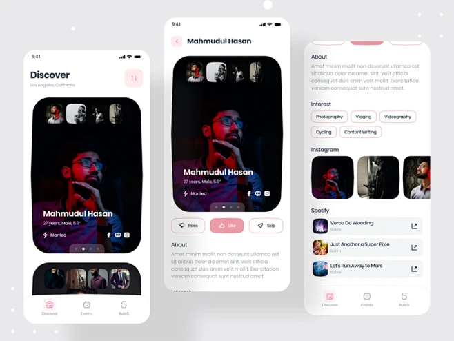 Social Communication & Dating Mobile App app app design comunication ...