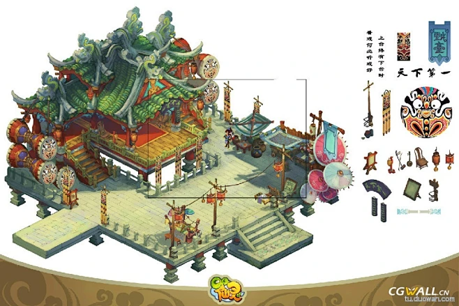 QQ仙灵场景 - cgwall游戏原画-花瓣网