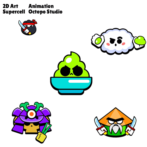 Brawl Stars U62 - 2d animation-花瓣网