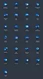 Icons pack blue noborders-花瓣网
