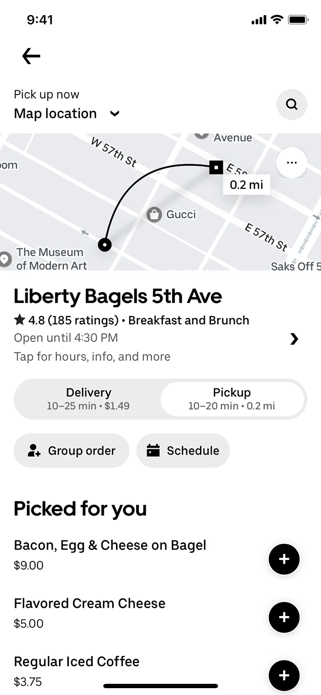 Uber Eats screen-花瓣网