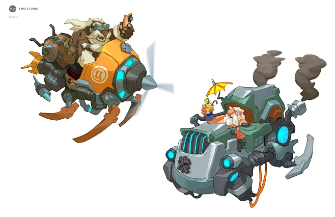 矮人飞行员, Gidden .W : 矮人飞行员 by Gidden .W on ArtStation.-花瓣网