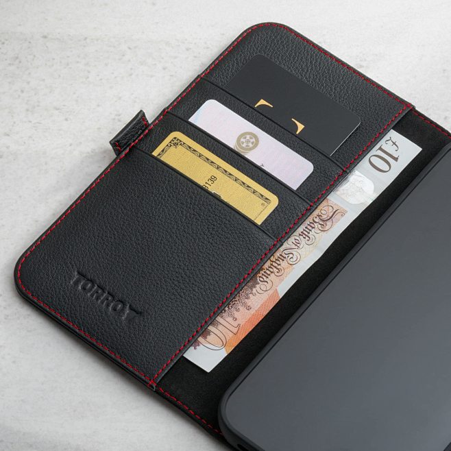 Amazon.com: TORRO Leather Case Compatible with iPhone 14 Pro – Genuine ...