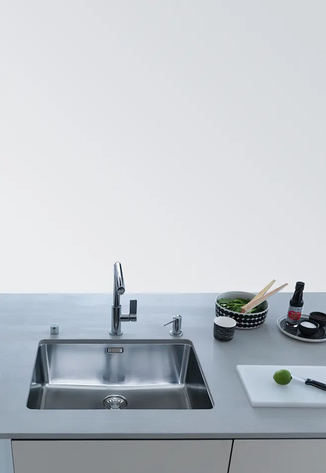 KUBUS SINK KBX 110 55 STAINLESS STEEL - Kitchen sinks from Franke ...