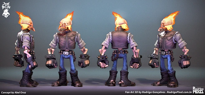 Joe Blow: Skin 06 - Real-time Fan Art-花瓣网