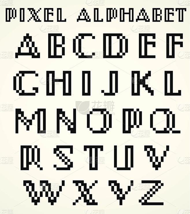 像素字母表