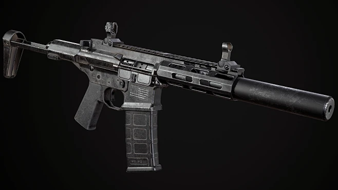 AAC Honey Badger (Battle Scars), , di-su - CGSociety-花瓣网