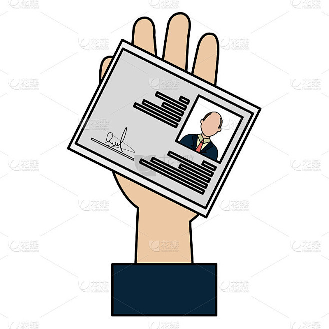 手持身份证及牌照