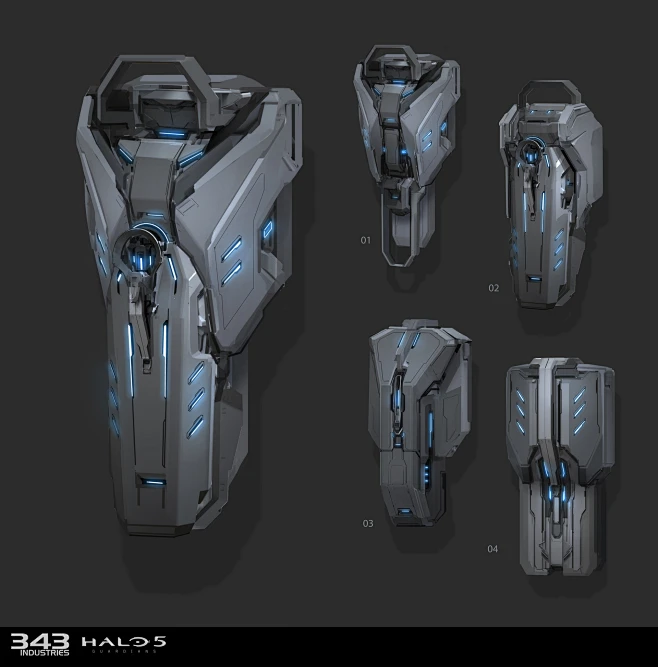 Various props for Halo 5 Guardians, Sam Brown : Various props for Halo ...