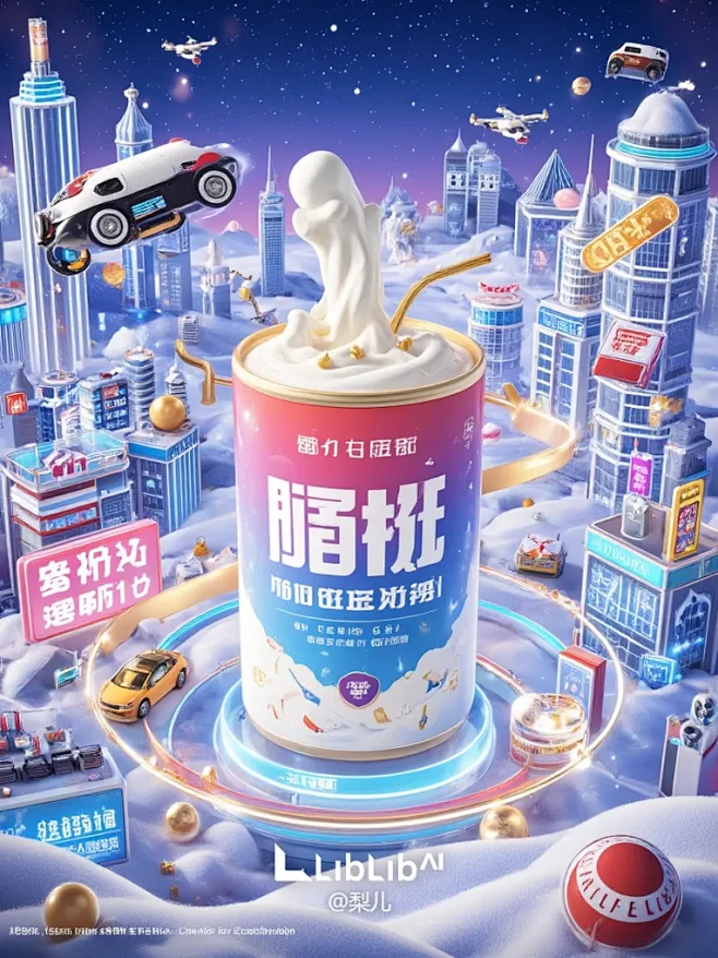 F.1|电商海报节日活动KV-LoRA-梨儿-LiblibAI-花瓣网