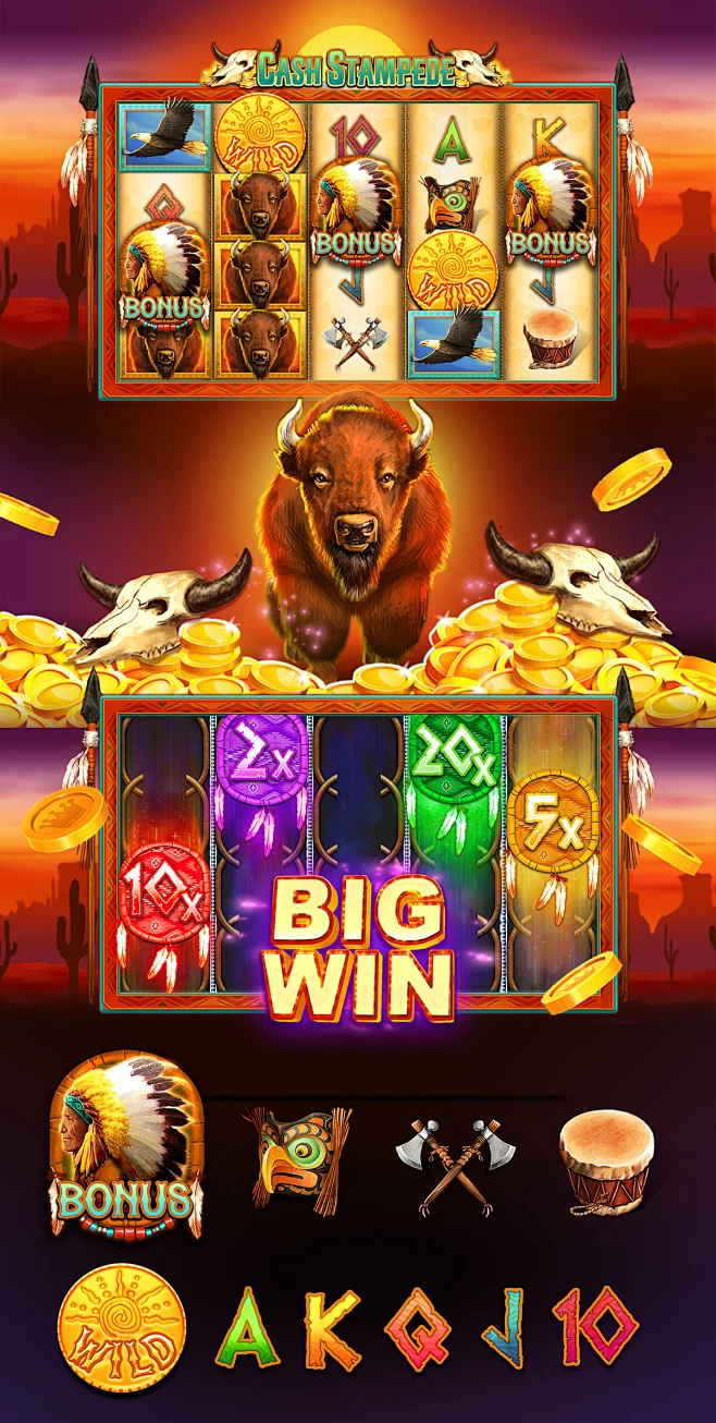 Cash Stampede Slots-花瓣网