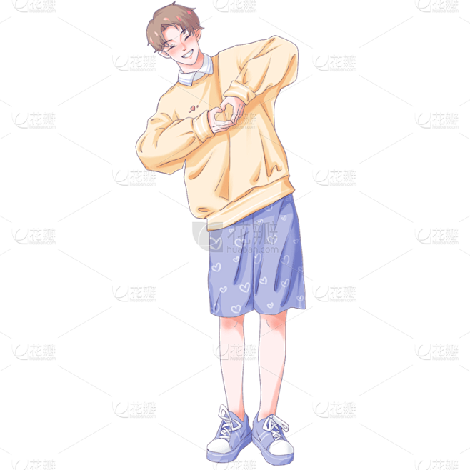 手绘 二次元动漫人物插画 男生4 8889