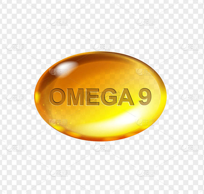 Omega 9 Vitamin pill. Oil golden essence capsule.