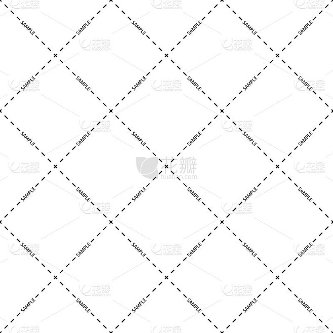 Sample watermark seamless pattern. Vector illustra