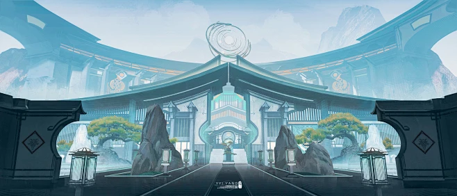 A Star Watching Pavilion located in Kunlun Mountain-花瓣网