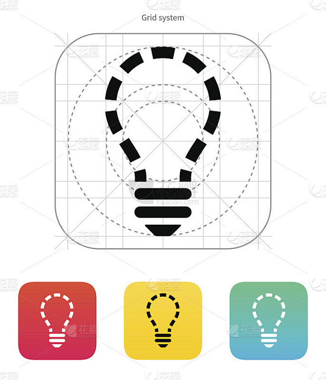 No light icon. Vector illustration.