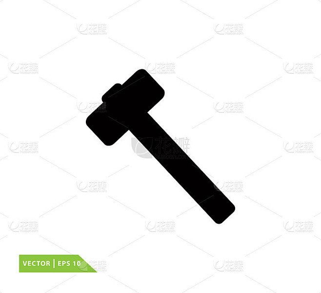 锤子图标矢量标志模板