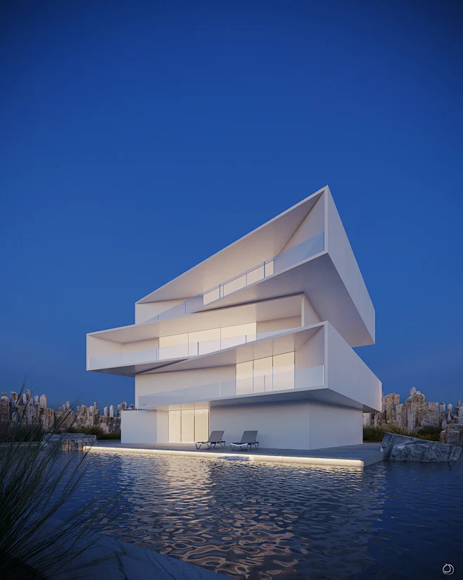 architecture archviz CGI coronarenderer design exterior house Nature Render visualization图片_J-建筑 ...