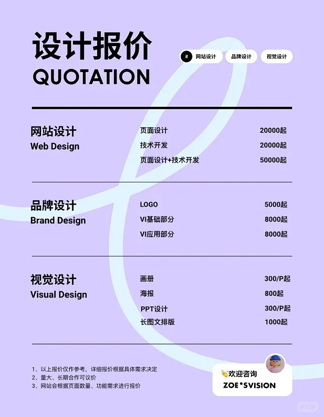 设计报价单 - 小红书搜索-花瓣网