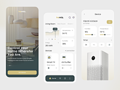 【智能家居】-App/小程序/H5-UI-花瓣网|陪你做生活的设计师 | App by Fireart UI/UX for Fireart Studio on Dribbble