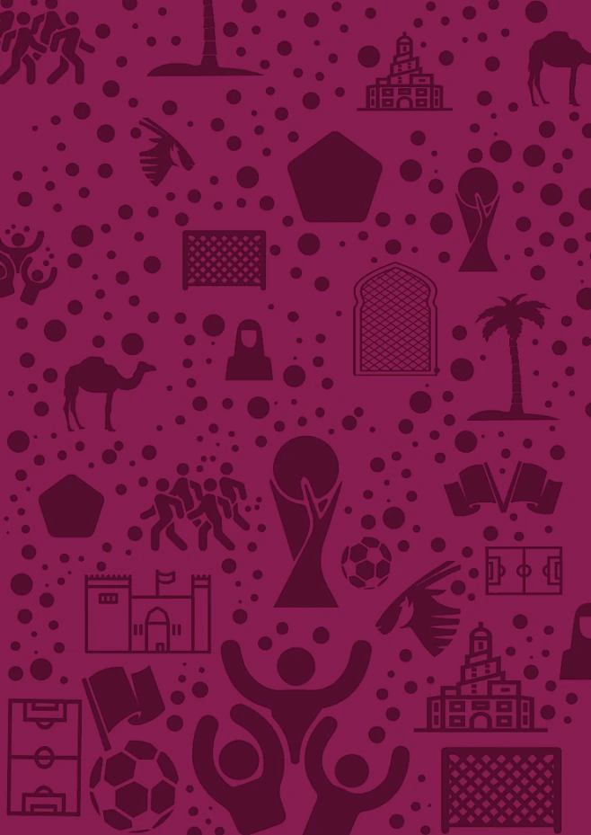 ilustracion FIFA Qatar WorldCup Illustrator图片_背景图片素材-花瓣网