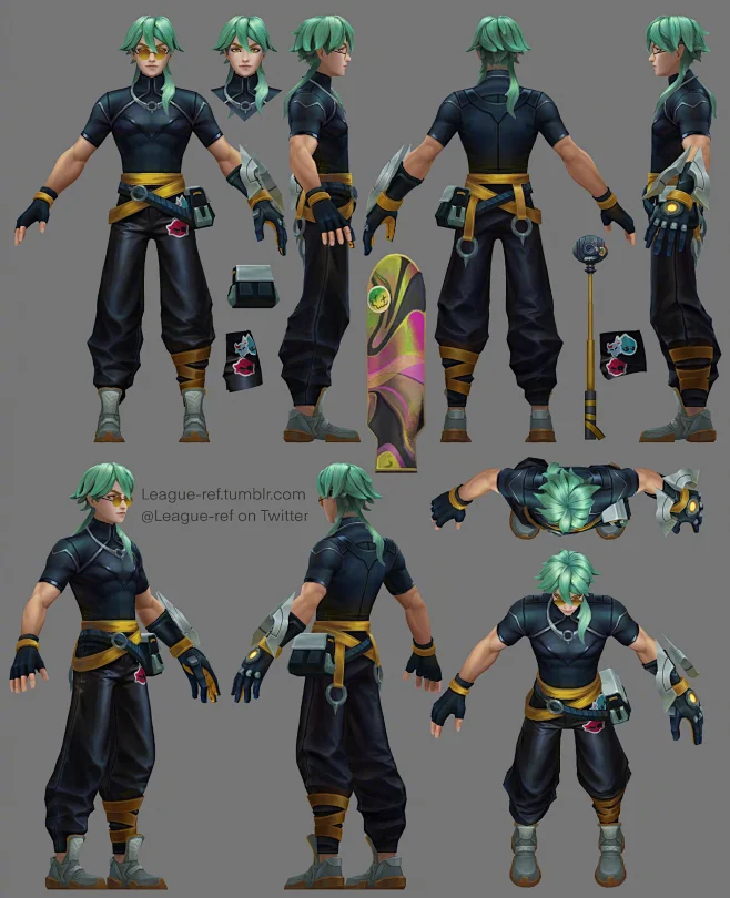 《英雄联盟》全新男团“心之钢”皮肤建模图公开！_游侠网 Ali213.net-花瓣网