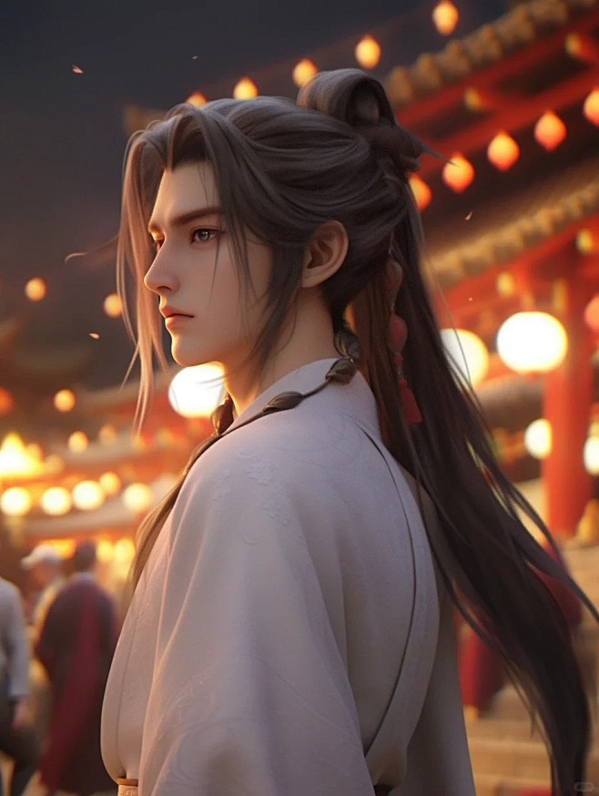 古风男子②古韵闪耀，街灯风华_1_AIYoung 少侠_来自小红书网页版