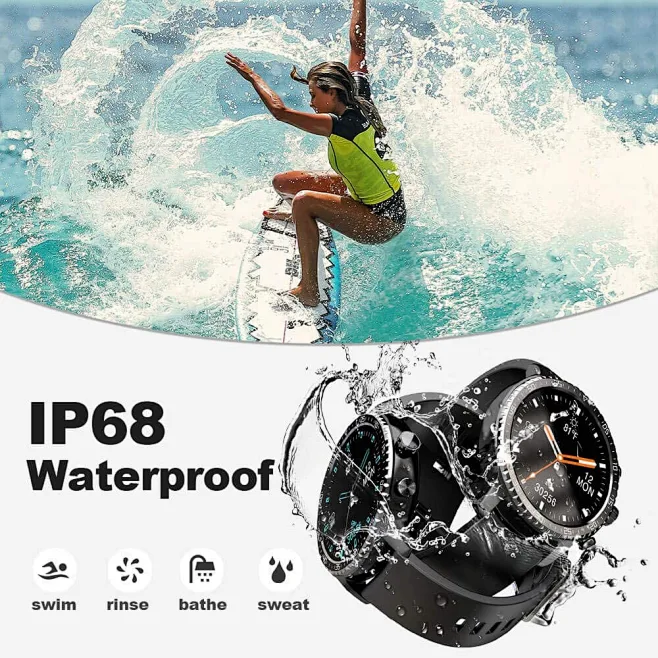 Amazon.com: Tinwoo Smart Watch for Android / iOS Phones, Support ...