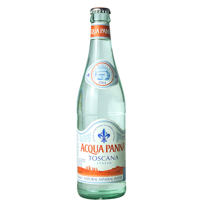 意大利进口 AcquaPanna/普娜 天然矿泉水大瓶500ml*4瓶 玻璃瓶装-tmall.com天猫