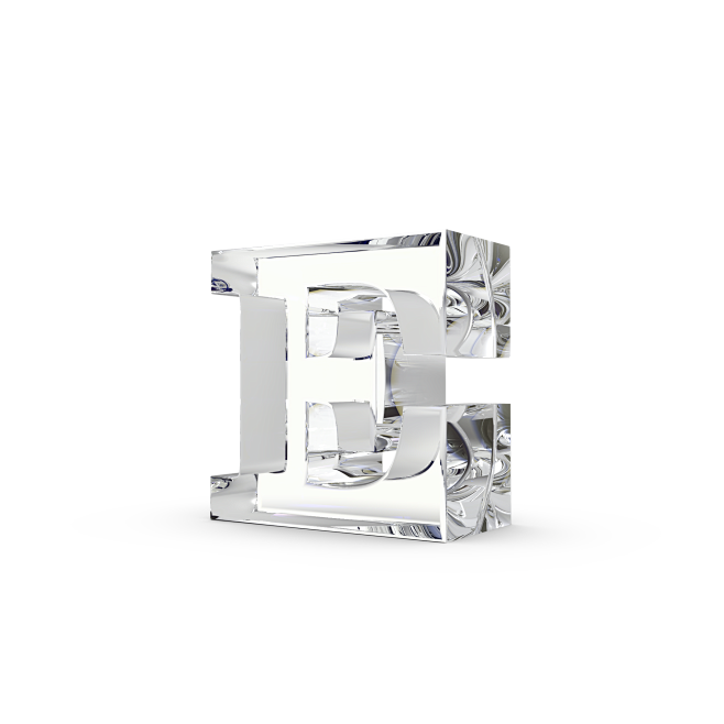 —Pngtree—diamond 3d render alphabet e_5885797