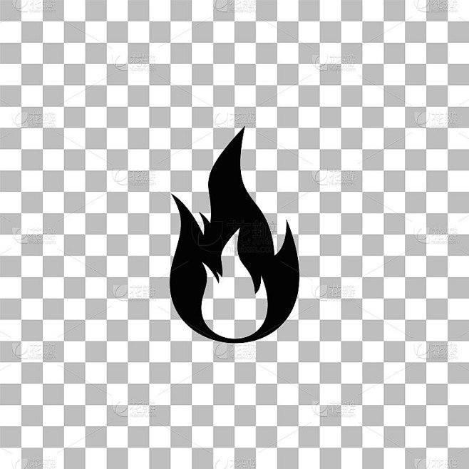 Fire icon flat