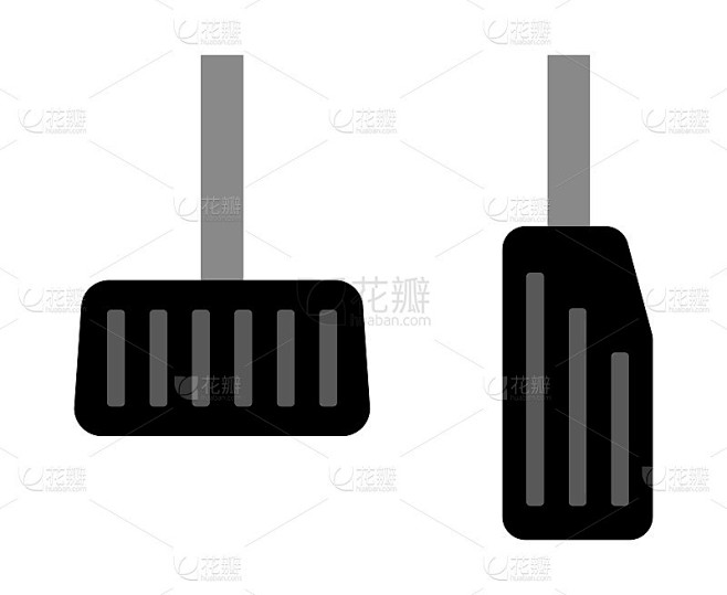 汽车的油门和刹车。