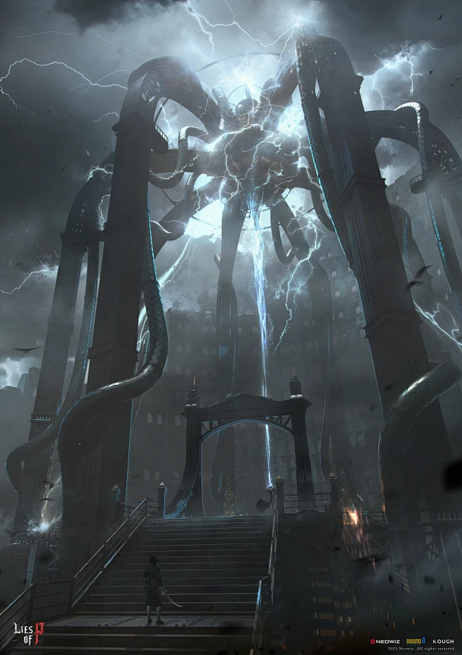 Lies of P concept art - Boss Room : Simon Manus-花瓣网