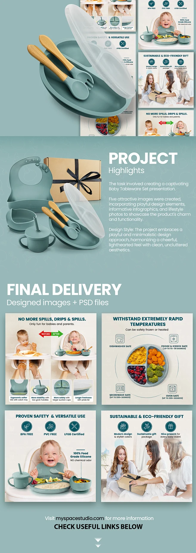 Amazon Listing Design for Baby Product Set :: Behance-花瓣网