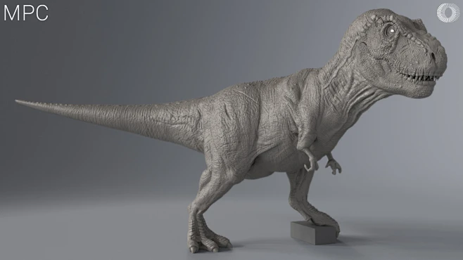 T-Rex Clay Renders图片_生物 龙图片素材-花瓣网