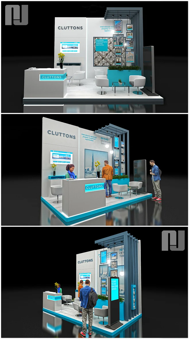 Cluttons Stand at Cityscape Abu Dhabi 2018-花瓣网
