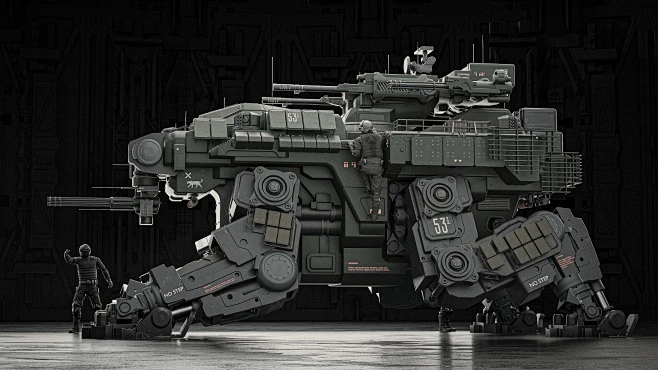 Military Mech (3)-花瓣网