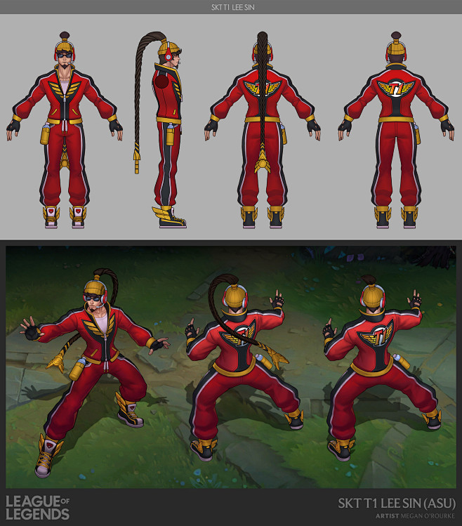 盲僧 李青：SKT T1（ASU美术更新）——Art.拳头Riot原画设计：Megan O'Rourke