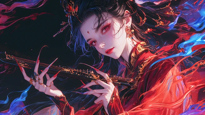 3D色系女孩(横)-hzj(3)-花瓣网