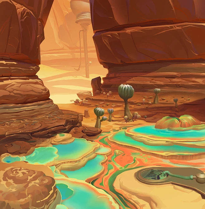 Gigantic: The Ghost Reef - Rocks, Ember Barrett : Meep meep! Desert ...