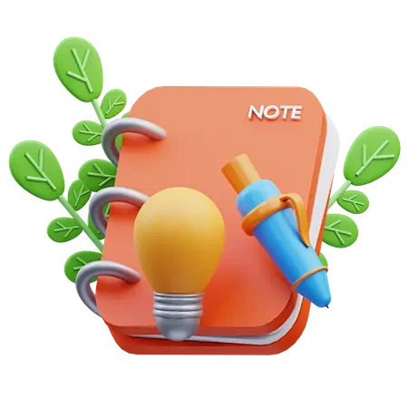 Creative Note 3D Icon-花瓣网