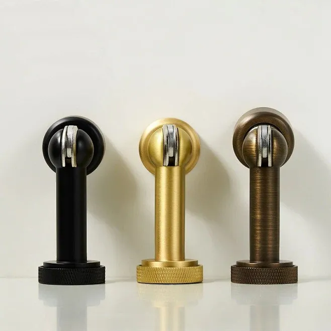 Door Stops - Contemporary Brass Door Stops-花瓣网
