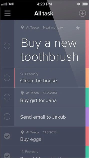 Taasky UI 列表 (Table)-花瓣网