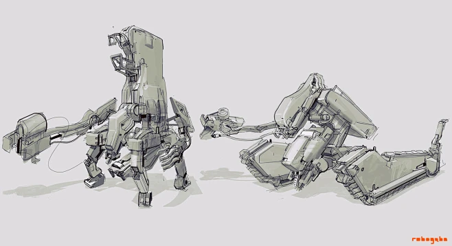 MINE mech vehicles-花瓣网