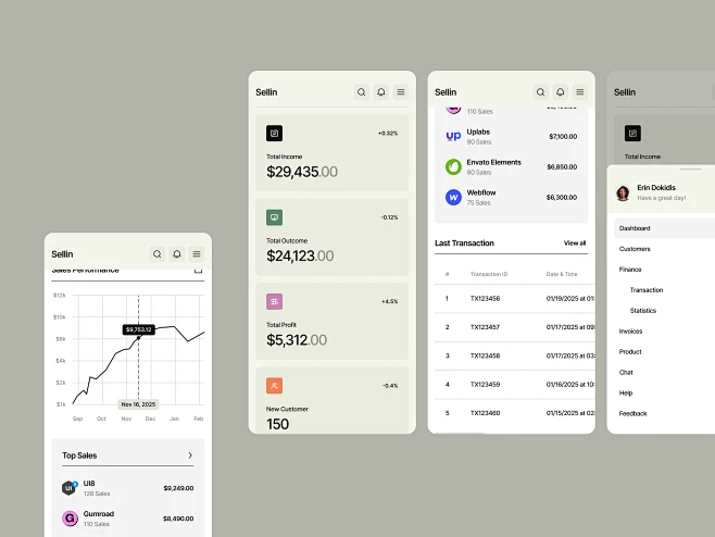 Sellin responsive by Taras Migulko for Emote on Dribbble-花瓣网
