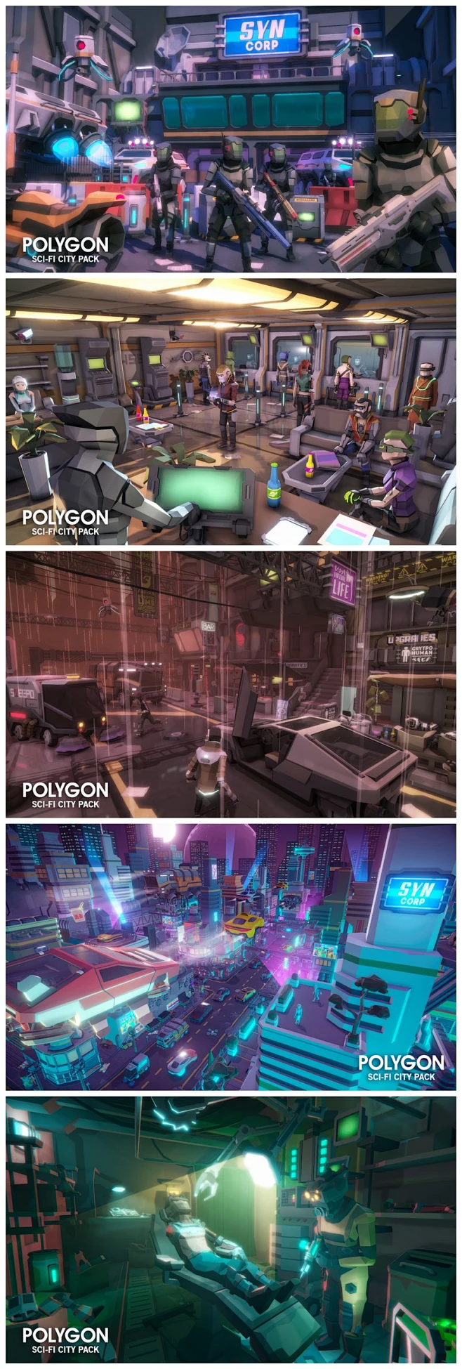 游戏美术素材 Unity3d场景Q版卡通科幻太空城市外星人 汽车 枪械 建筑山川河流植物 3D模型 CG原画设定参考 外星人入侵地球-花瓣网