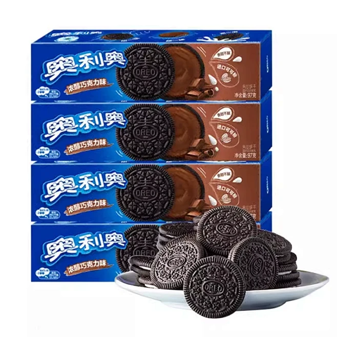 奥利奥饼干97g浓醇巧克力味办公室休闲小零食夹心饼干独立包装-淘宝网-花瓣网