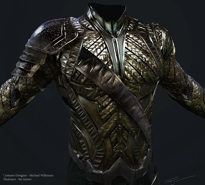 Justice League - Aquaman Armor, Ian Joyner : Aquaman armor for Justice ...