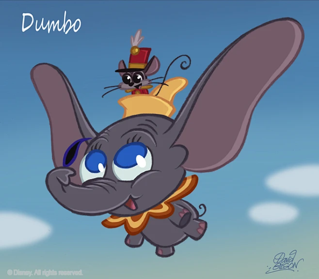 50 Chibis Disney : Dumbo by *princekido on deviantART-花瓣网