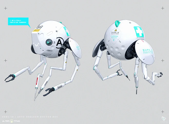 Nelson Tai，医疗机器人作品《SURG-iO medic bot》-花瓣网